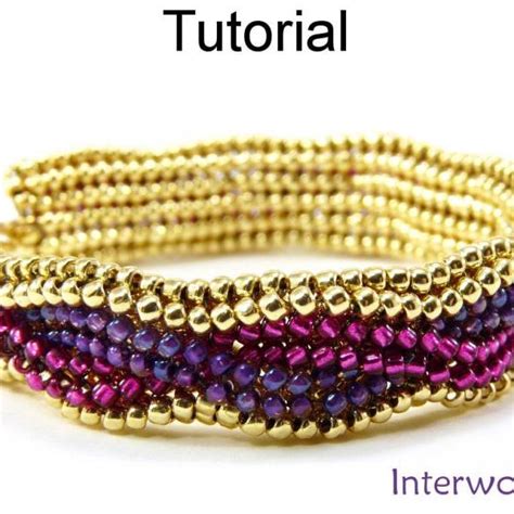 Beading Tutorial Bracelet Herringbone Stitch Simple Bead Patterns