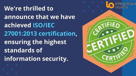 Integration Objects On Linkedin Iso27001 Informationsecurity Certification