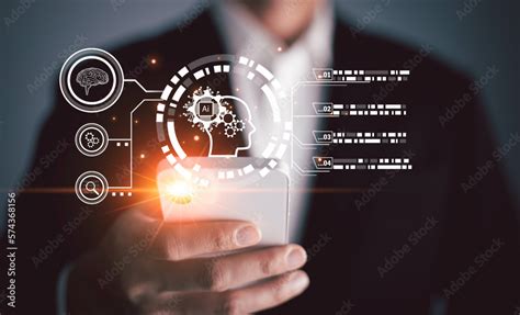 Chat With Ai Or Artificial Intelligence Technology Business Use Ai Smart Technology By