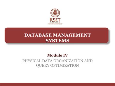 Database Management System Module Ivpart 1pptx