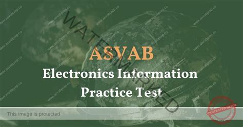 Asvab Electronics Information Practice Test Asvab Prep