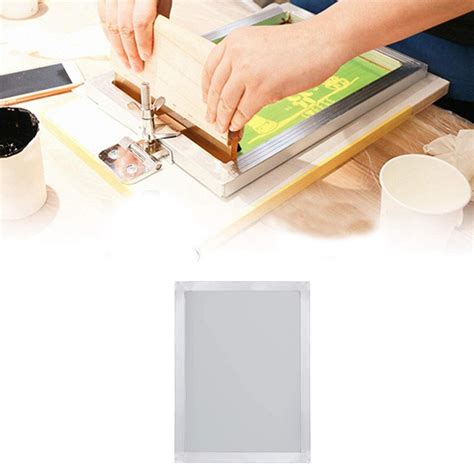 Marco De Serigrafía Soledad De Aluminio Con Malla Blanca 110 Cm