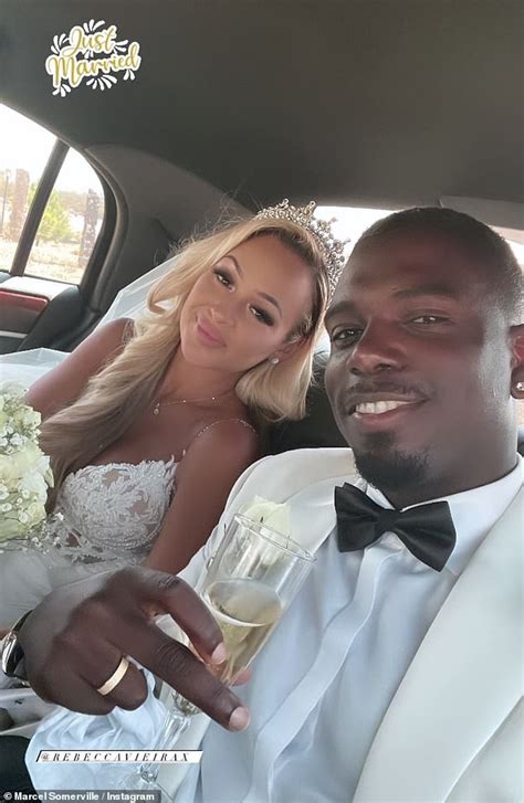 Love Islands Marcel Somerville Marries Model Rebecca Vieira In