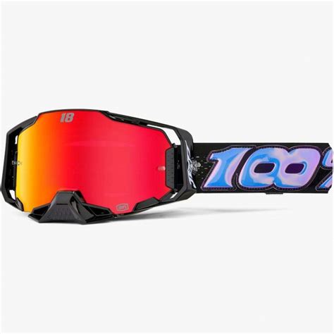 100 Percent Armega Goggles Hiper Mirrored Lens Fortnine