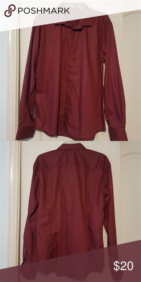 Maroon Dress Shirt Size Medium