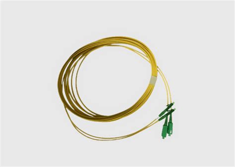 90 Degree Boot 9 125 Micron Duplex LC SC UPC SM Patch Cord For CATV