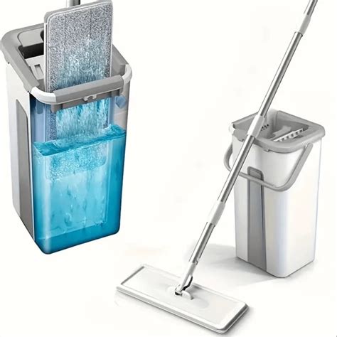 Usehold Cleaning Mop And Bucket Set Bring Two Mop Cloths Hand Free