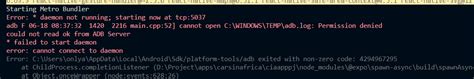 daemon not running starting now at tcp 5037 · issue 1714