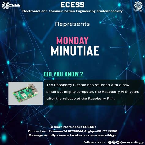 Raspberry Pi 5 New Processor And Graphics Ece Students Society Nit Durgapur Posted On The