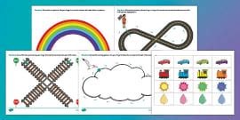 Lazy Eight Track Activity Pack Hecho Por Educadores