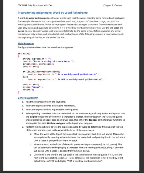 Solved Csc 2844 Data Structures With C Chapter 8 Queues