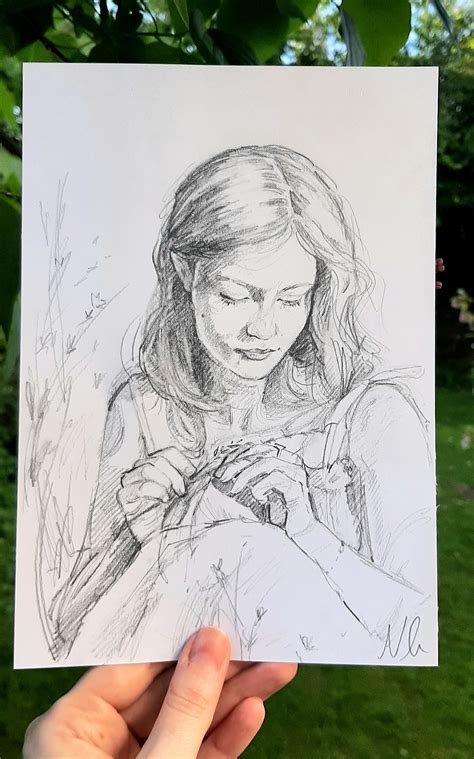 Spring Sketch From Memory Barefoot Paths And Wildflowers Album On Imgur