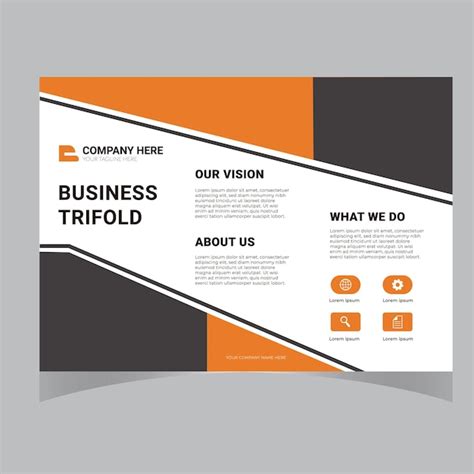 Premium Vector Corporate Business Trifold Brochure Template Modern Creative And Professional