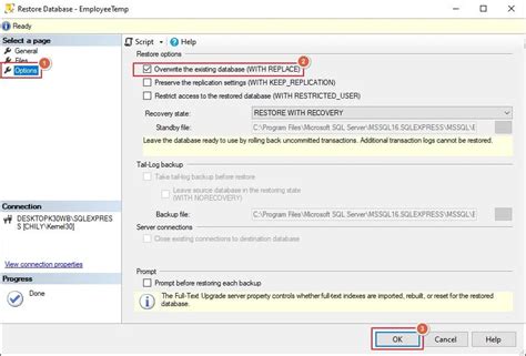 Restore BAK File In SQL Server Quick Easy Steps