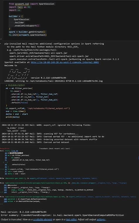 error is hail backend spark sparkbackend hail query and hailctl hail