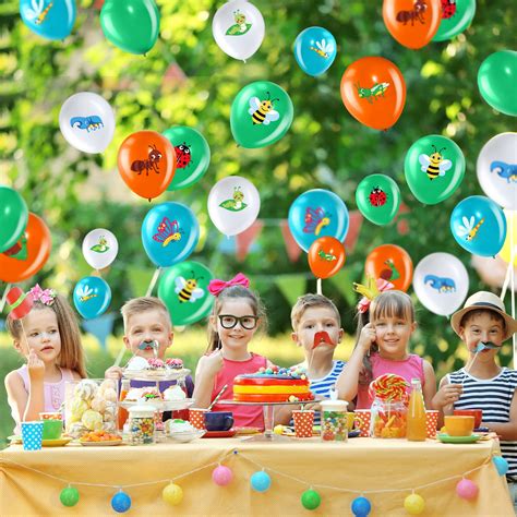 Bug Party Balloons 50 Pack Spring Summer Bug Birthday Balloons 12