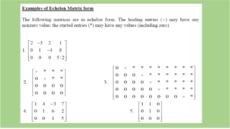 SOLUTION Row Reduction And Echelon Form Examples Linear Aljebra Studypool