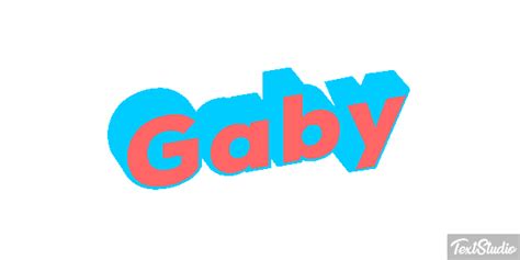 Gaby İlk Adı Animasyonlu  Logo Tasarımları