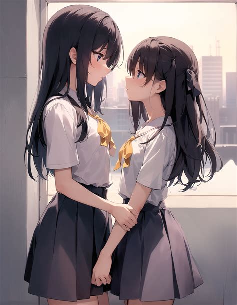 2 Anime Girls Friends