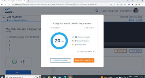 Day 100daysofcodechallenge Nextwave Ccbp Rahulattulurisir Swarna Priya Undam