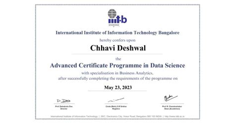 Chhavi Deshwal On Linkedin Ds Acp C48 C34 Certificate Ba • Chhavi Deshwal • Upgrad