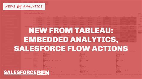 New From Tableau Embedded Analytics Salesforce Flow Actions