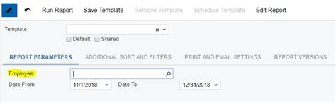 refining selector field acumatica report designer acumatica user