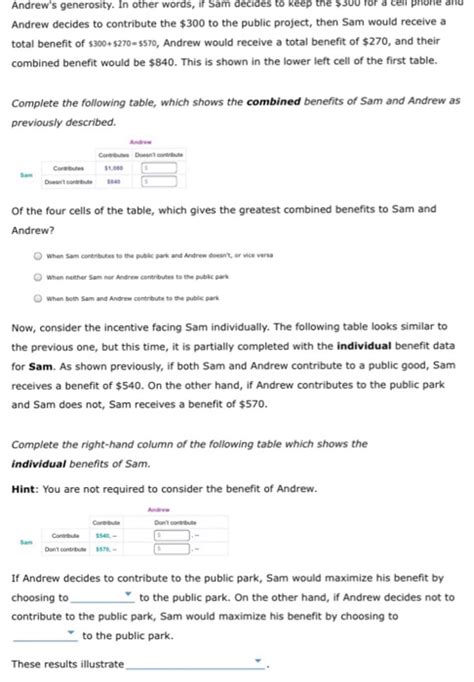 solved sam and andrew are considering contributing toward