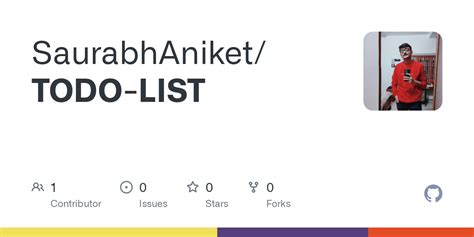 GitHub SaurabhAniket TODO LIST