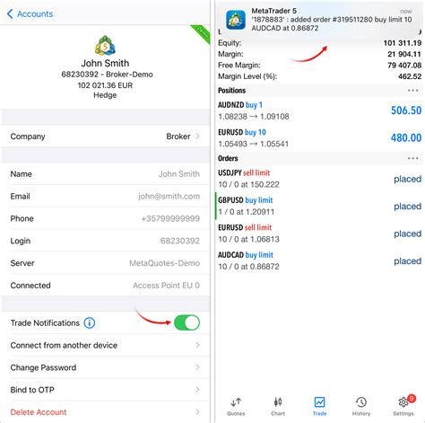 Mt5 Mobile App For Ios Adds Bulk Trading Operations Extra Timeframes Trading Notifications