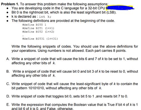 Solved Problem To Answer This Problem Make The Following Chegg