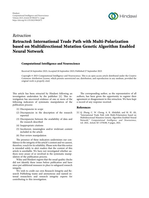 Pdf Retracted International Trade Path With Multi Polarization Based On Multidirectional