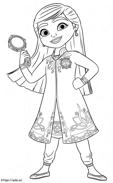 Mira Royal Detective 1 Coloring Page