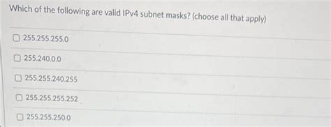 Solved True Or False Private IPv Addresses RFC Are Chegg Com
