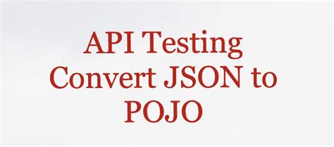 Automaters Full Stack QA SDET How To Create POJO Class How To Convert Json To Pojo
