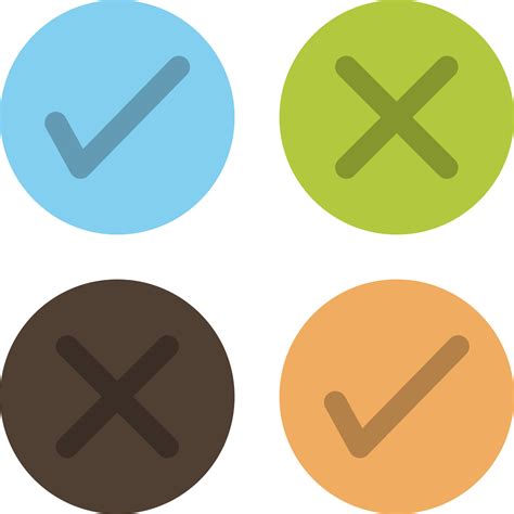 Creative Cross Design Tick Flat Color Icon Vector Icon Banner Template 14612060 Vector Art At