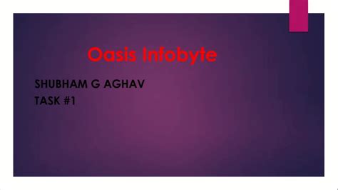 Gavrav A On Linkedin Task1 Intern Internship Jan2022 Batch2022