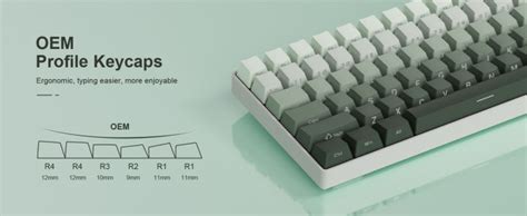 WOMIER Keys Side Print Seagrass Green Shine Through Backlit Double