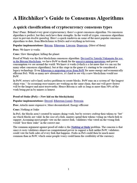 Consensus Pdf Cryptocurrency Distributed Computing
