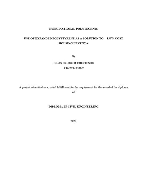 Eps Trade Project Sample Pdf Polystyrene Slum