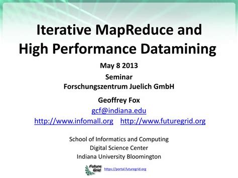 Ppt Iterative Mapreduce And High Performance Datamining Powerpoint