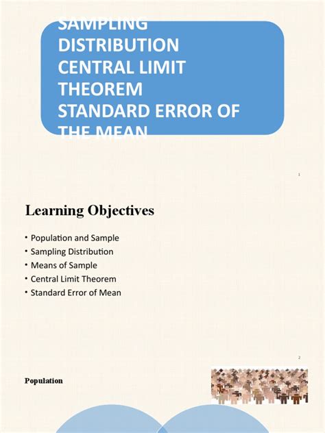 sem sampling distribution central limit theorem pdf standard