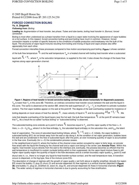 Forced Convection Boiling Pdf Heat Transfer Boiling