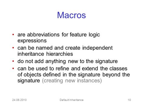 Default Inheritance In Constraint Based Frameworks Christof Rumpf