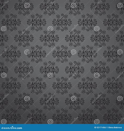 Seamless Wallpaper Pattern Illustration Stock Vector Illustration Of Element Design 52171456