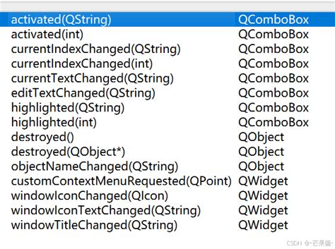 Qt开发 comboBox 所有槽函数介绍 qcombox槽函数 CSDN博客