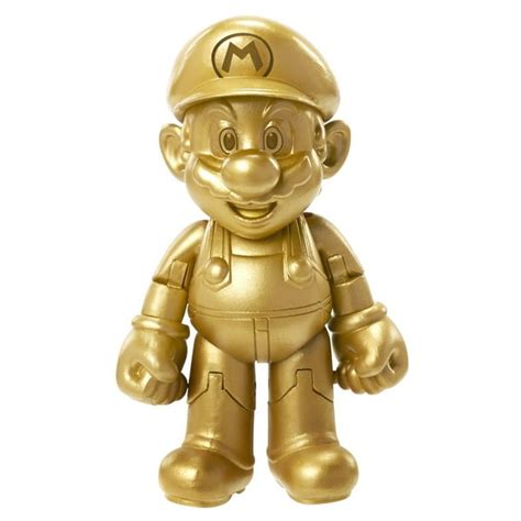 Super Mario Bros 4 Figures Wave 5 Gold Mario