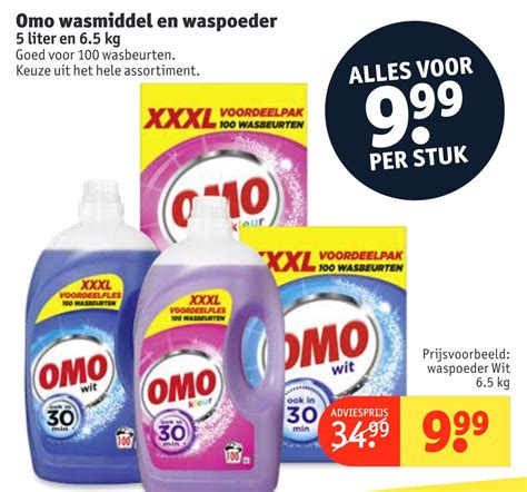 Omo Wasmiddel En Waspoeder 6 5 Kg Aanbieding Bij Kruidvat