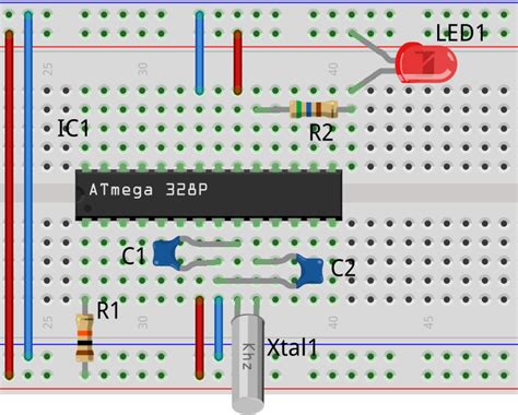 atmega328 on a custom board odd behavior of the temp sensor when gnd