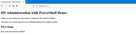 PowerShell IIS Mastery Create And Manage Websites